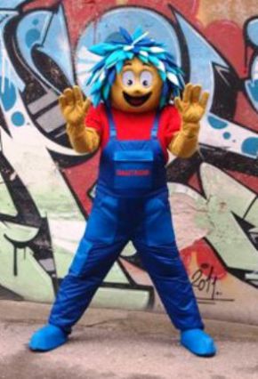 Talismans DAUTKOM darbinieks pilna auguma lelles kostīma izgatavošanas ...